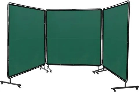 Svařovací zástěna s rámem, 1,83 × 1,83 m 3 panelové zástěny pro svařování