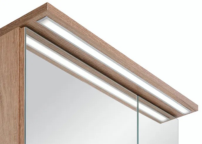 Comodo Zrcadlová skříňka závěsná s LED osvětlením Doris 80 ZS