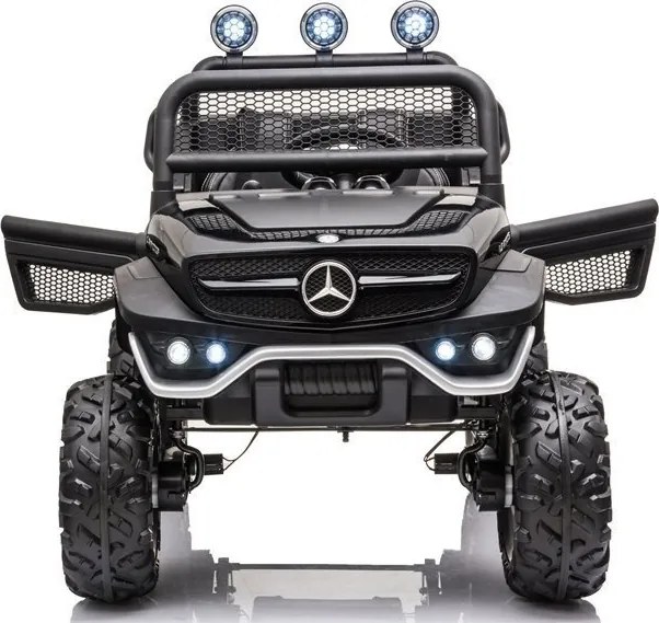 LEAN CARS Vozidlo na akumulátor Mercedes Unimog S, černé