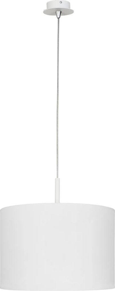 Nowodvorski 5383 ALICE white - Závěsný textilní lustr v bílé barvě Ø 37cm