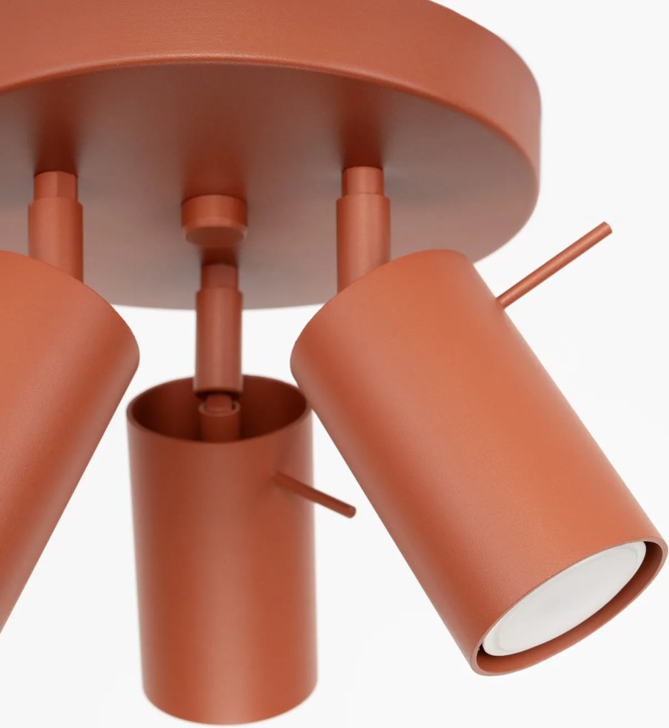 Sollux Lighting Stropní svítidlo RING 3P červená ochra