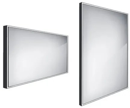 Zrcadlo bez vypínače Nimco 120x70 cm černá ZPC 13006-90