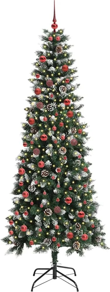 Umělý vánoční stromeček Zelená 210 cm PVC, plast a ocel 3395832