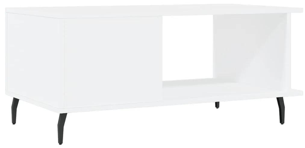 Konferenční stolek bílý 90 x 50 x 40 cm kompozitní dřevo - Default Title