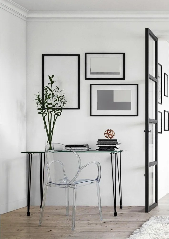 Pracovní stůl se skleněnou deskou 60x120 cm Rondo – Bizzotto