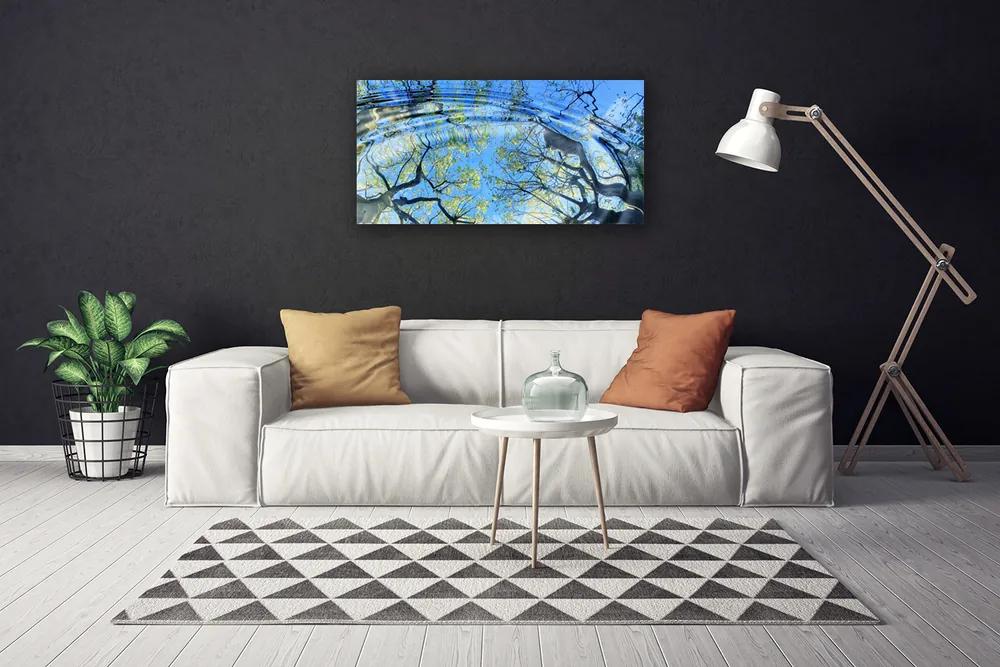 Obraz na plátně Voda Stromy Umění 125x50 cm