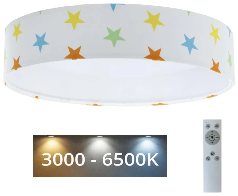 BPS Koncept | LED Stmívatelné svítidlo GALAXY KIDS LED/24W/230V hvězdičky pestrobarevná + DO | BS0558