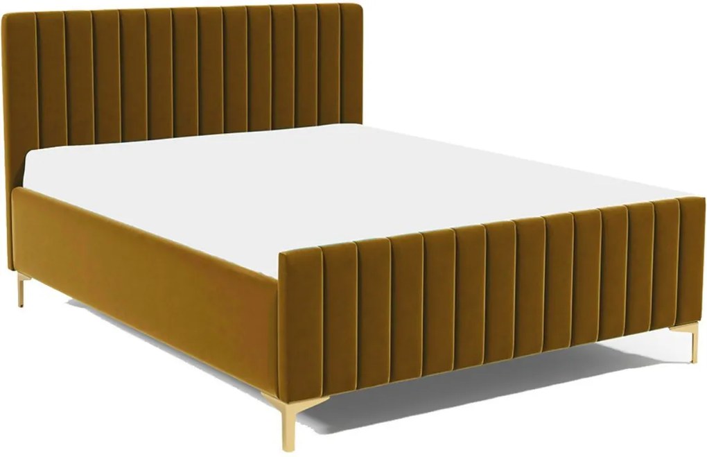 Čalouněná postel do ložnice 25 slim na nožičkách 140x200, 160x200, 180x200