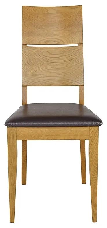 Drewmax Jídelní židle KT373 masiv dub buk přírodní   Atos 118