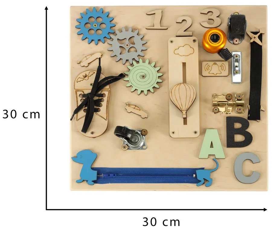 IKK Dřevěná manipulační tabule 30x30cm