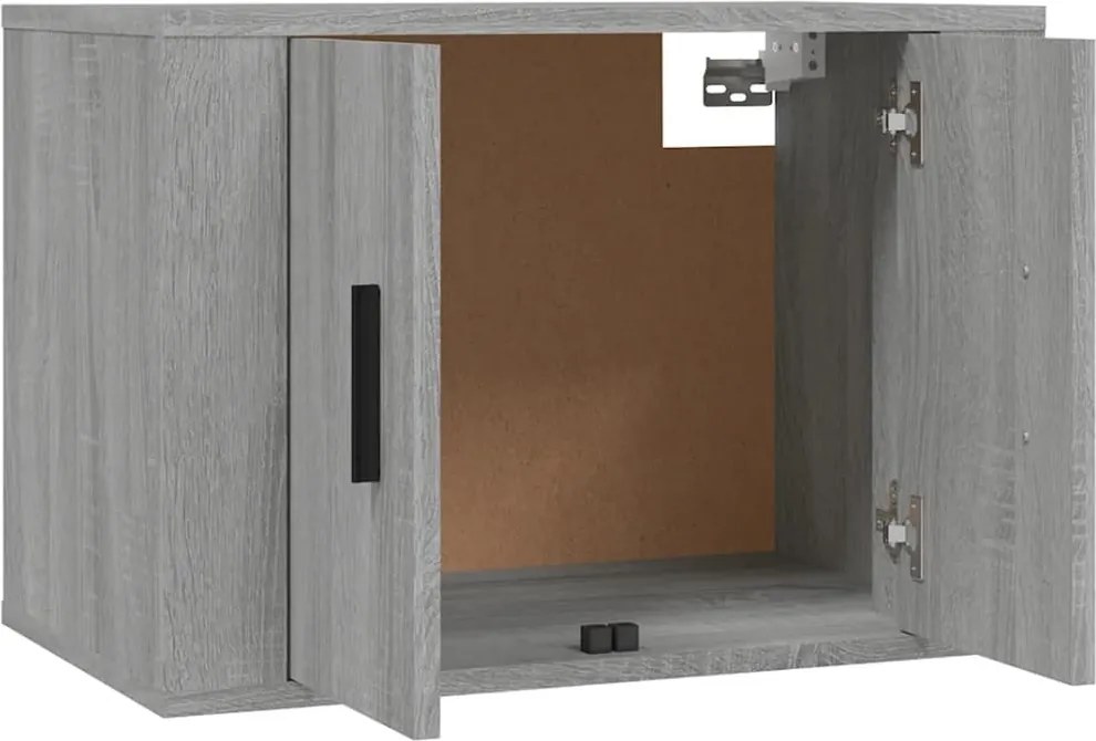 Nástěnné TV skříňky 3 ks šedé sonoma 57 x 34,5 x 40 cm 3188348