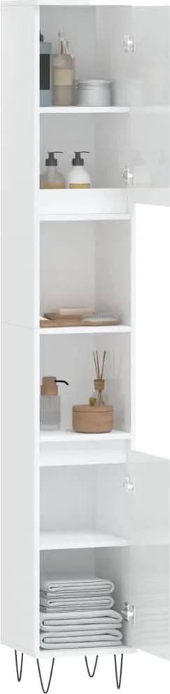 vidaXL Koupelnová skříňka 30x30x190 cm kompozitní dřevo [831534] Barva: dub sonoma