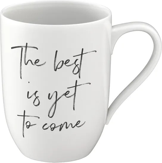 Villeroy&Boch Villeroy & Boch Statement hrnek s uchem The Best Is Yet to Come, 11,5 × 8 × 10,4 cm, 290 ml