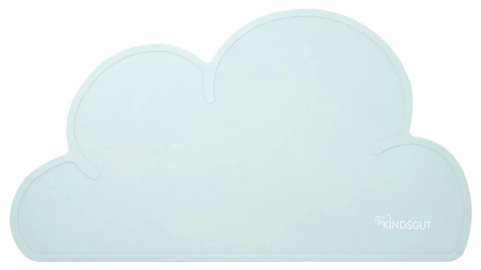 Modré silikonové prostírání Kindsgut Cloud, 49 x 27 cm