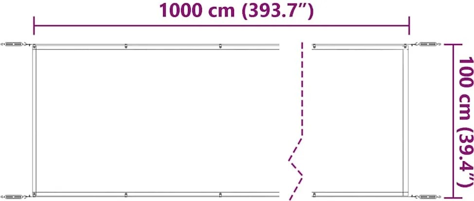 Vertikální markýza světle zelená 100 x 1 000 cm oxfordská látka 148309