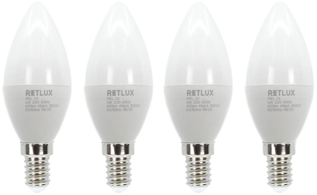 RETLUX REL 25 LED C37 4x5W E14 WW 50004340