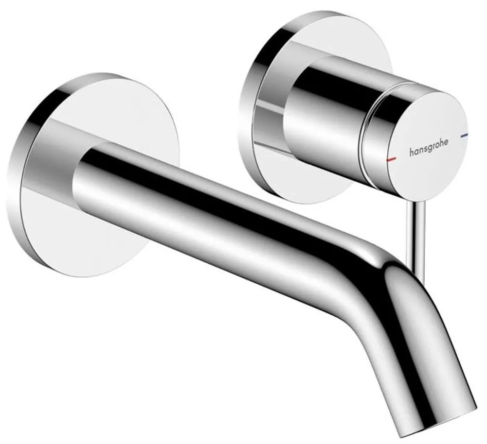 Hansgrohe Tecturis S - Umyvadlová baterie pod omítku, s výpustí, 2-otvorová instalace, EcoSmart, chrom 73350000