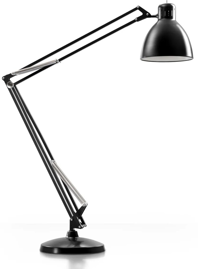 Leucos 0011141 JJ Great, černá stojací lampa se stmívačem, 1x45W LED 2700/3000K, výška 285cm