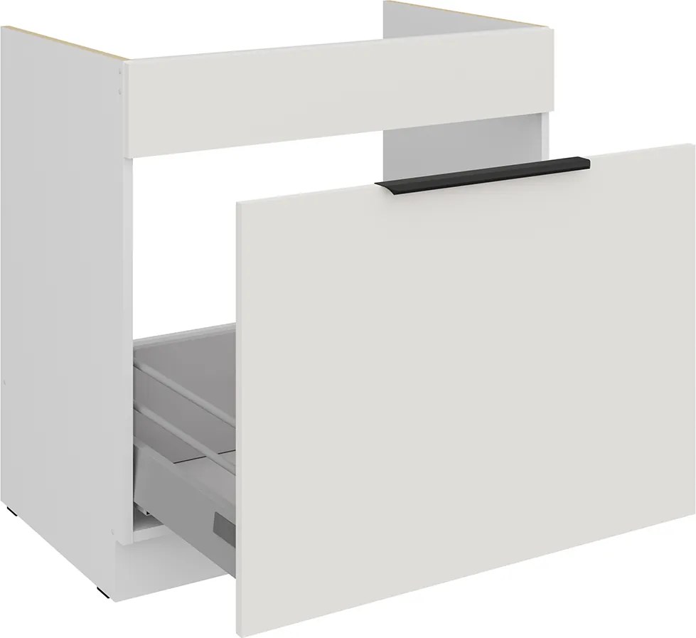 ARIA wh | dolní skříňka 80 ZL 1S dřezová | 80 cm | PREMIUM BOX | bílá