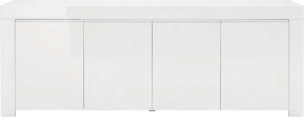 XXXLutz ŠIROKÁ KOMODA, vysoce lesklá bílá, 210/84/50 cm MID.YOU - Online Only komody - 001844006401