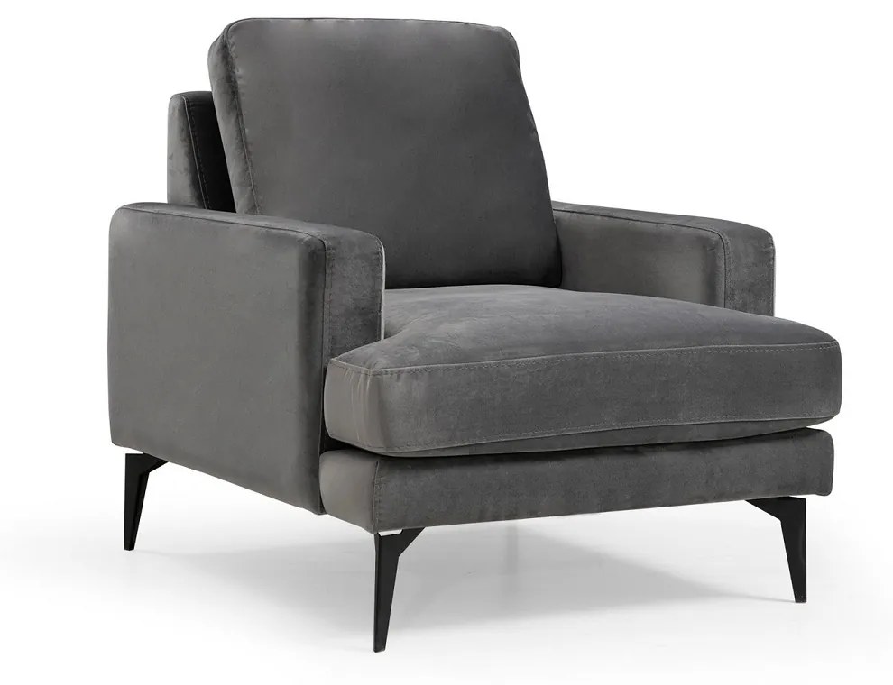 Designové křeslo Fenicia antracitové
