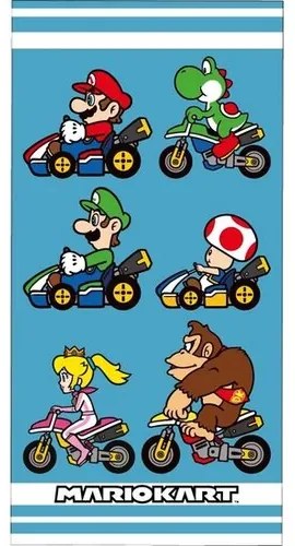 Dětská osuška Super Mario Kart, 70 x 140 cm