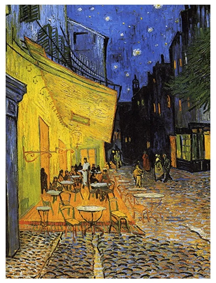 Reprodukce obrazu Vincenta van Gogha - Cafe Terrace, 40 x 30 cm