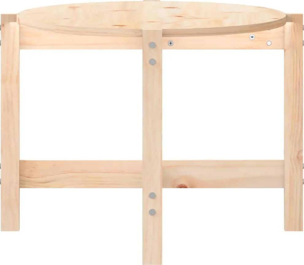 vidaXL Konferenční stolek 118 x 63 x 45 cm masivní borové dřevo [822317] Barva: Šedá