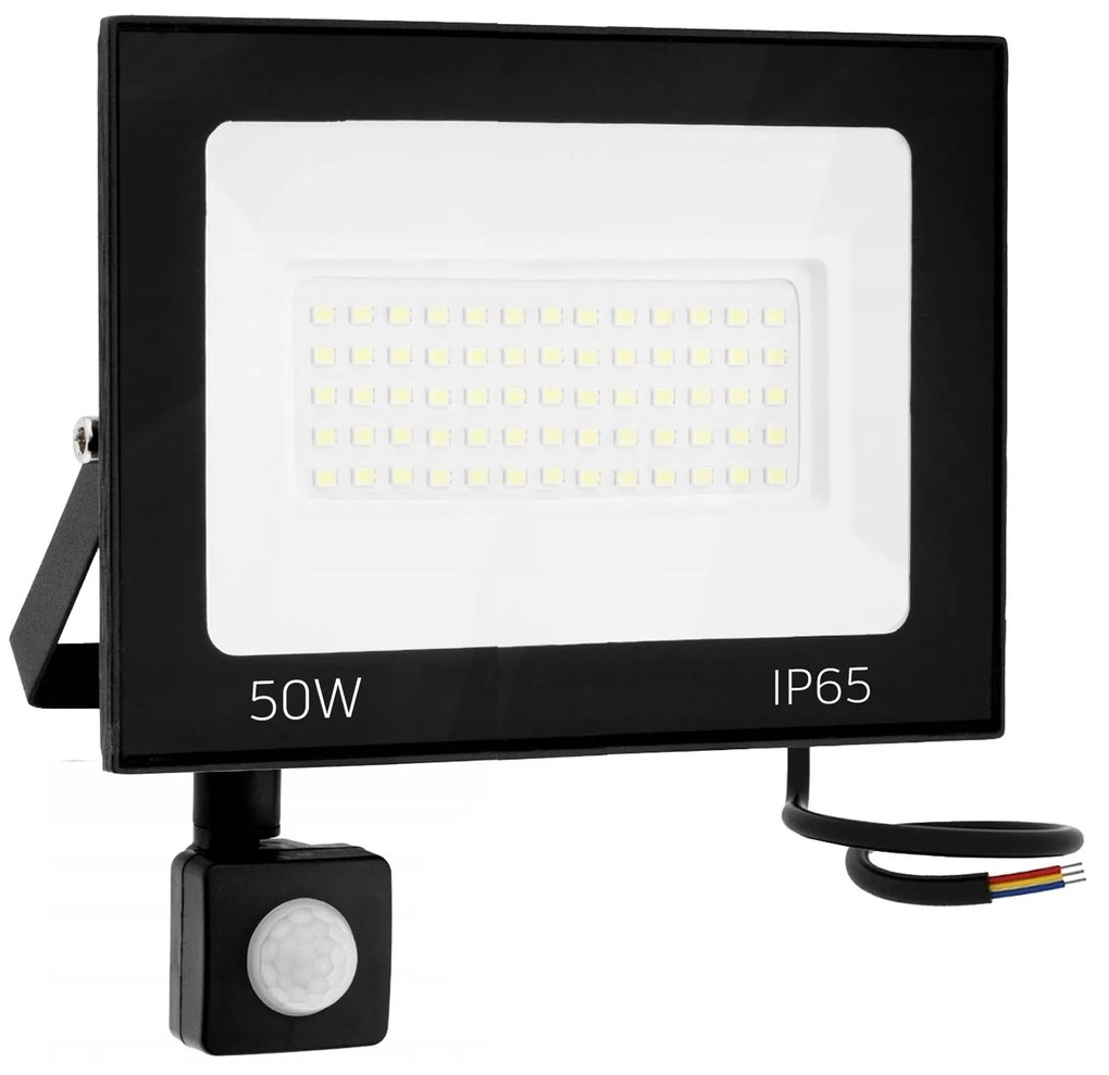 Toolight LED reflektor s pohybovým čidlem 50W RSL008-50NS