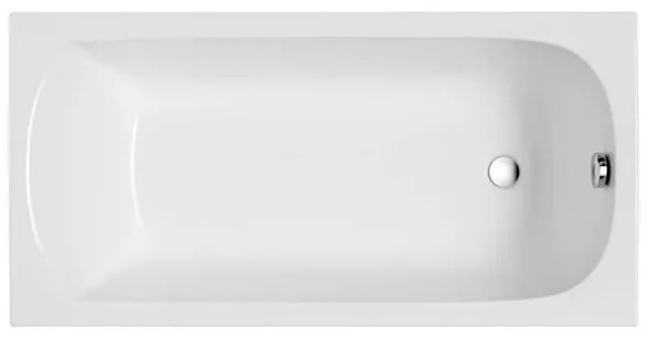 Polimat Akrylátová obdélníková vana Classic Slim 120x70 (130x70, 140x70, 150x70, 150x75, 160x70, 170x70, 170x75, 180x80) Barva: Bílá, Rozměry (cm): 160x70