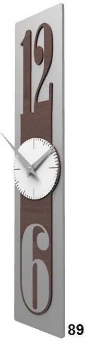 Designové hodiny 10-026 natur CalleaDesign Thin 58cm (více dekorů dýhy) Dýha bělený dub - 81