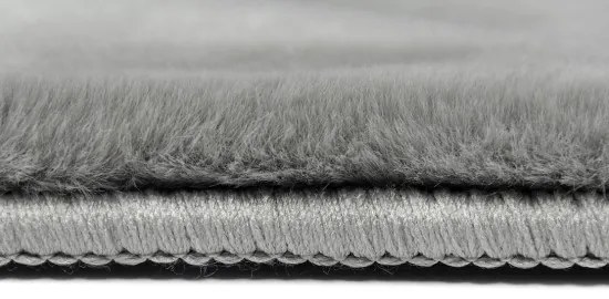 BO-MA, Kusový koberec Rabbit new 11 dark grey, 140x200, šedá, ložnice