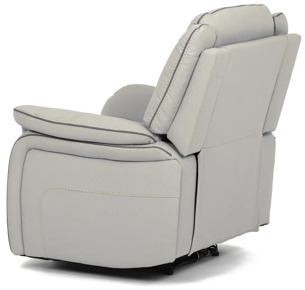 AUTRONIC TV a relaxační křeslo s elektrickým ovládáním, potah ekokůže v odstínu lanýž TV-4119 LAN