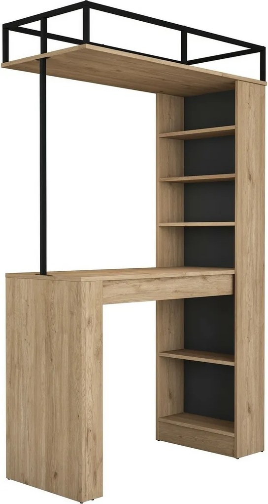 Barový stůl stůl Jany Walnut and Black