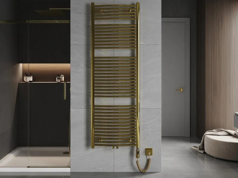 Mexen Ares, elektrické topné těleso 1800 x 600 mm, 600 W, zlatá lesklá, W102-1800-600-2900-50