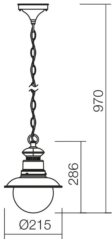 Smarter Venkovní závěsné svítidlo Scott, ø21,5cm