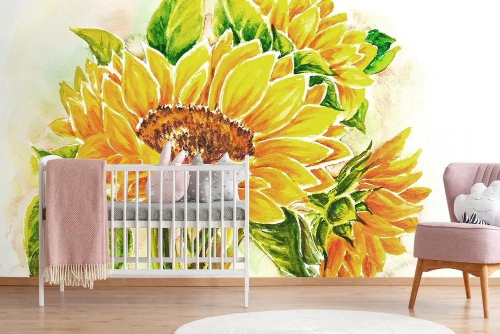 Samolepící tapeta nádherná slunečnice - 150x100 cm