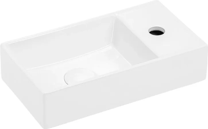 UPTrend Obdélníkové keramické umyvadlo na desku/do nábytku FIKA TR41355, bílá lesk