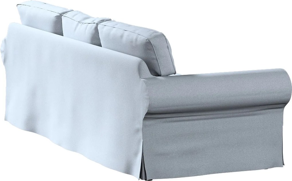 Potah na pohovku IKEA Ektorp 3-místná, nerozkládací barva modrá látka pletený vzor