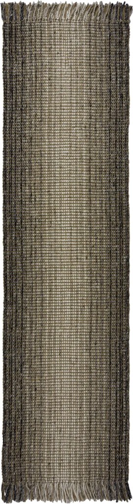 Flair Rugs, Běhoun Mottle Jute Ombre Grey, 60x230, šedá, chodba / předsíň