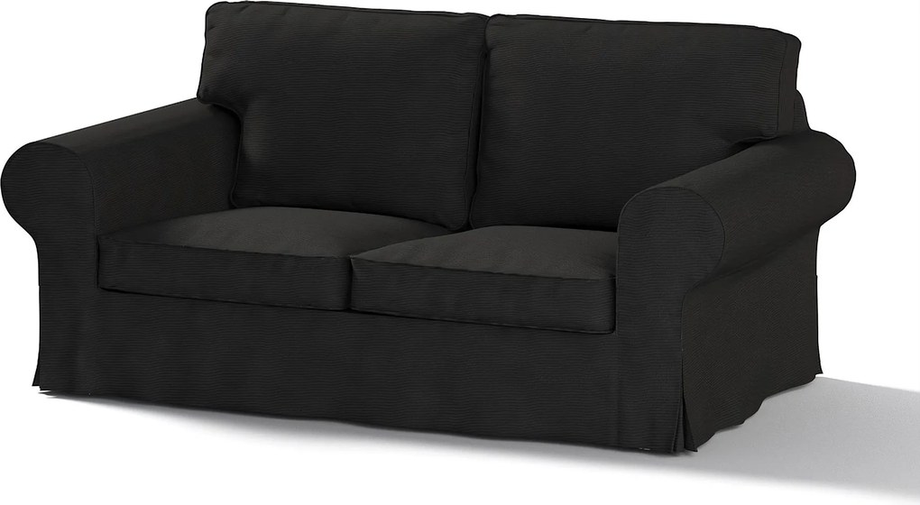 Potah na pohovku IKEA Ektorp 2-místná rozkládací NOVÝ MODEL 2012 barva černá látka pletený vzor