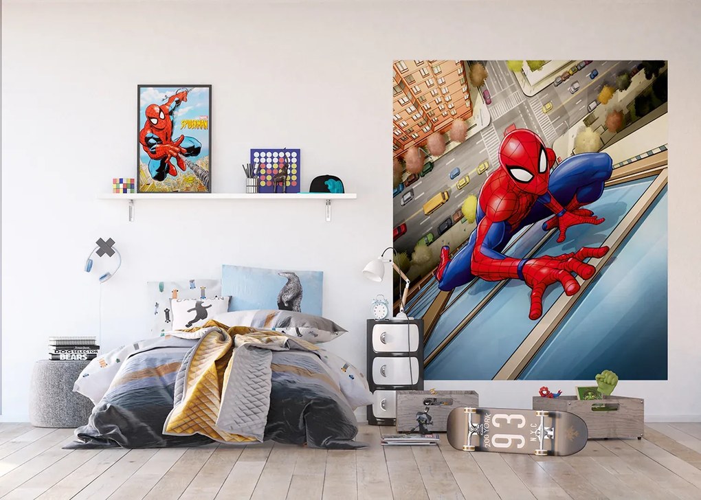 Dětská vliesová fototapeta na zed' Marvel Spider-Man, Disney | 180 x 202 cm | DFTDNXL 5150