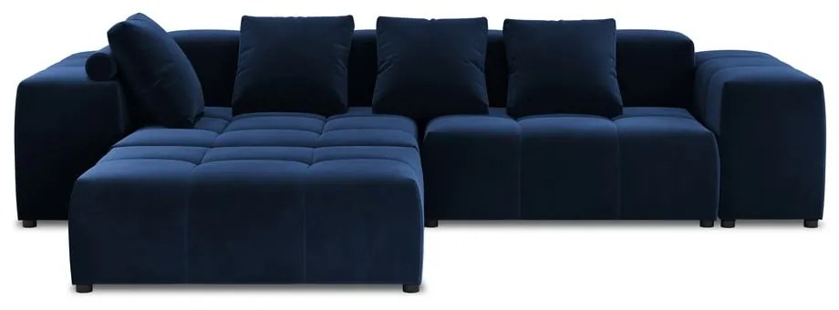 Modrá sametová rohová pohovka (variabilní) Rome Velvet - Cosmopolitan Design
