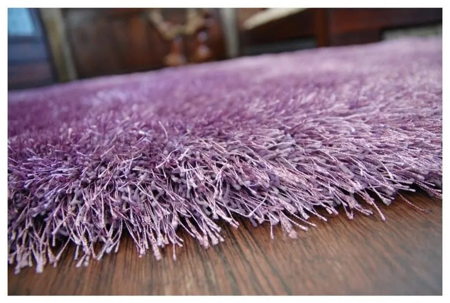 Luxusní kusový koberec Shaggy Love fialový 160x230cm