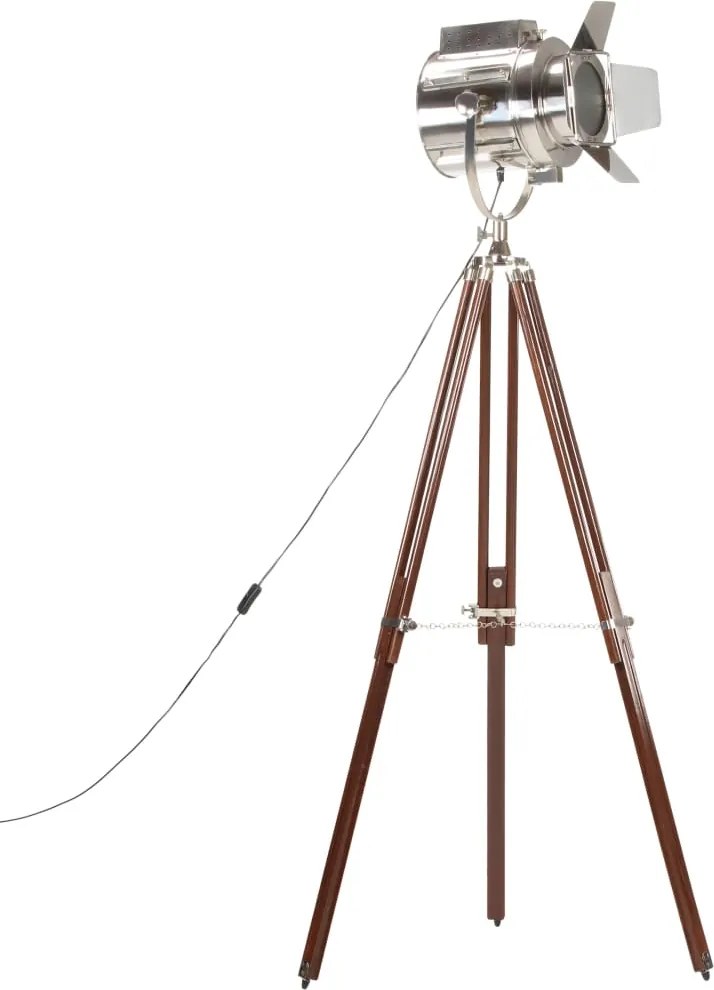 Stojací lampa na stativu masivní mangovníkové dřevo 180 cm 286106