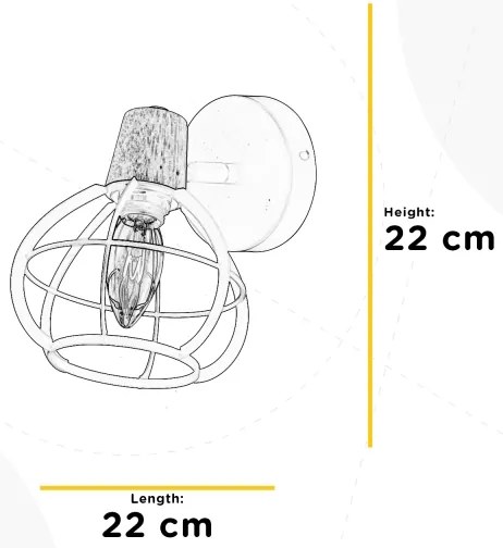 ONLI - Nástěnné bodové svítidlo GINGER 1xE14/6W/230V