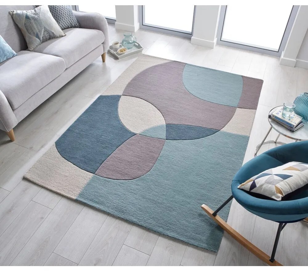 Flair Rugs koberce Kusový koberec Radiance Glow Blue - 120x170 cm