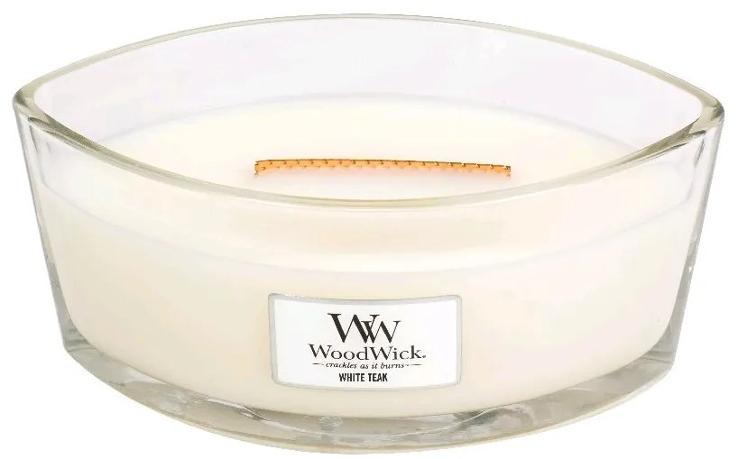 WoodWick Svíčka loď White Teak, 453 g