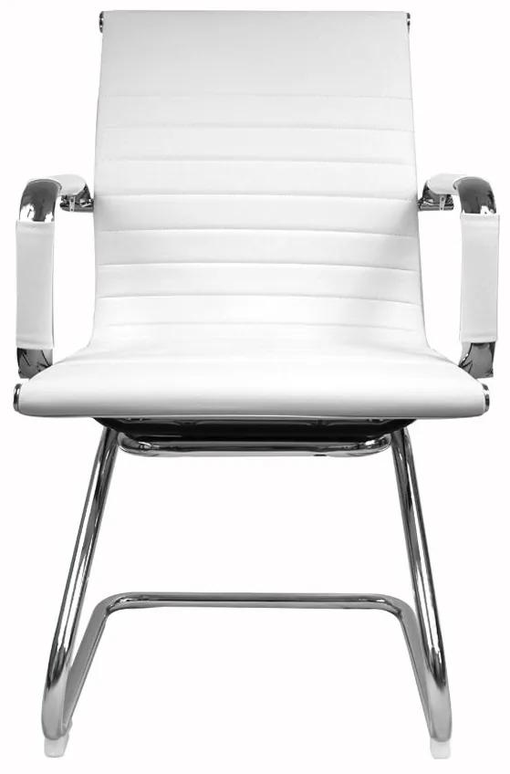 ADK TRADE s.r.o. Konferenční židle ADK Deluxe Skid, bílá