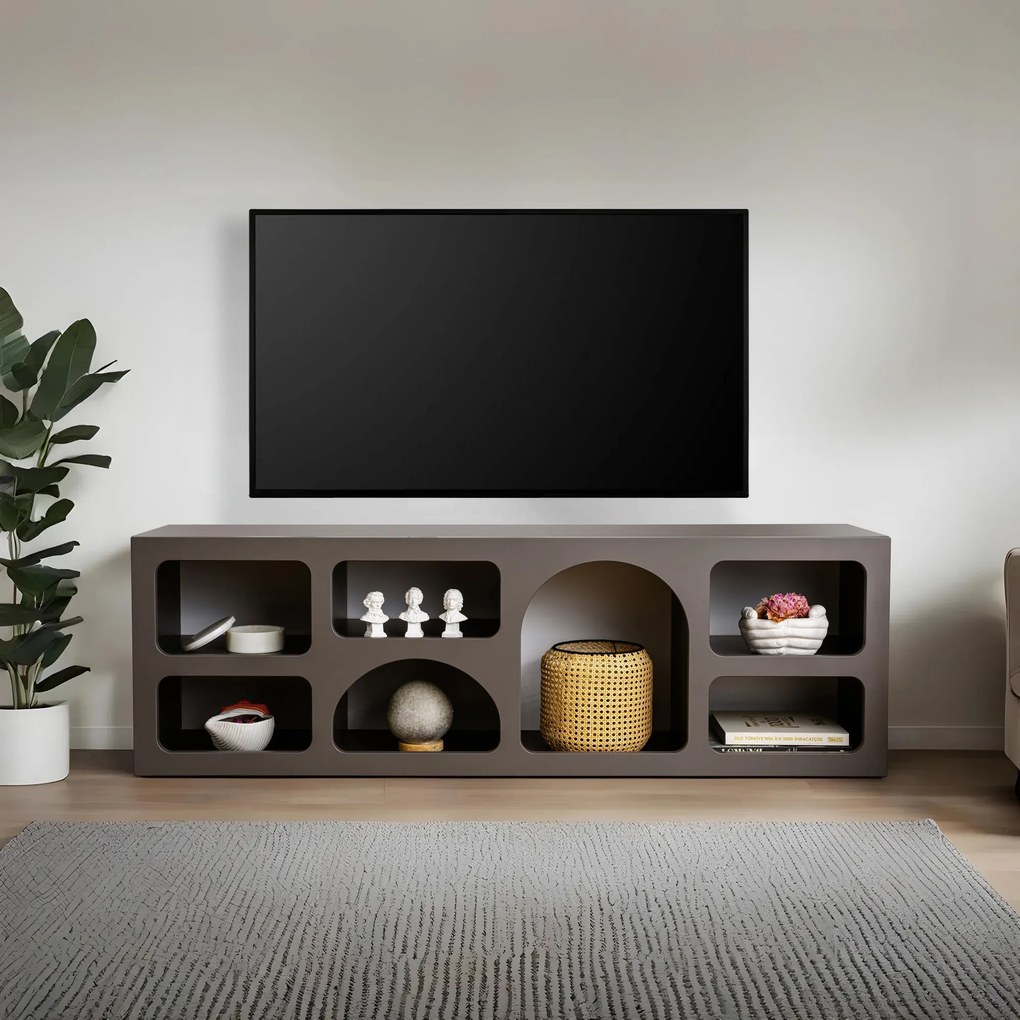 Kalune design Konzolový stolek LORIN antracitový